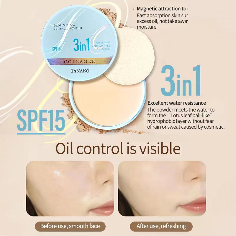 TANAKO FIT ME FACE POWDER 12H LONG-TERN OIL CONTROL SPF15 | Shopee ...