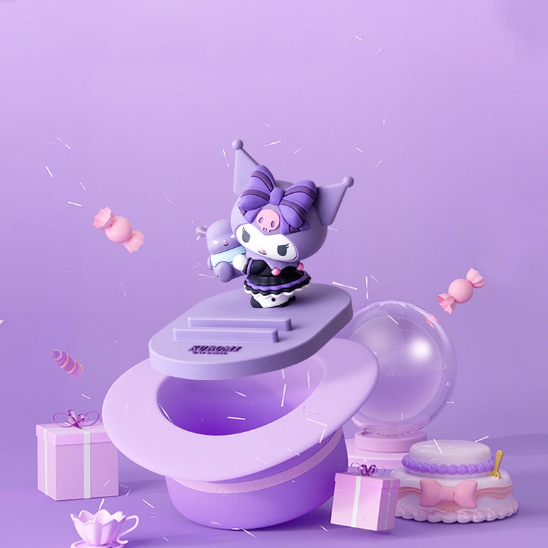 Disney Miniso Sanrio Co-branded Mobile Phone Stand Purple Kuromi ...