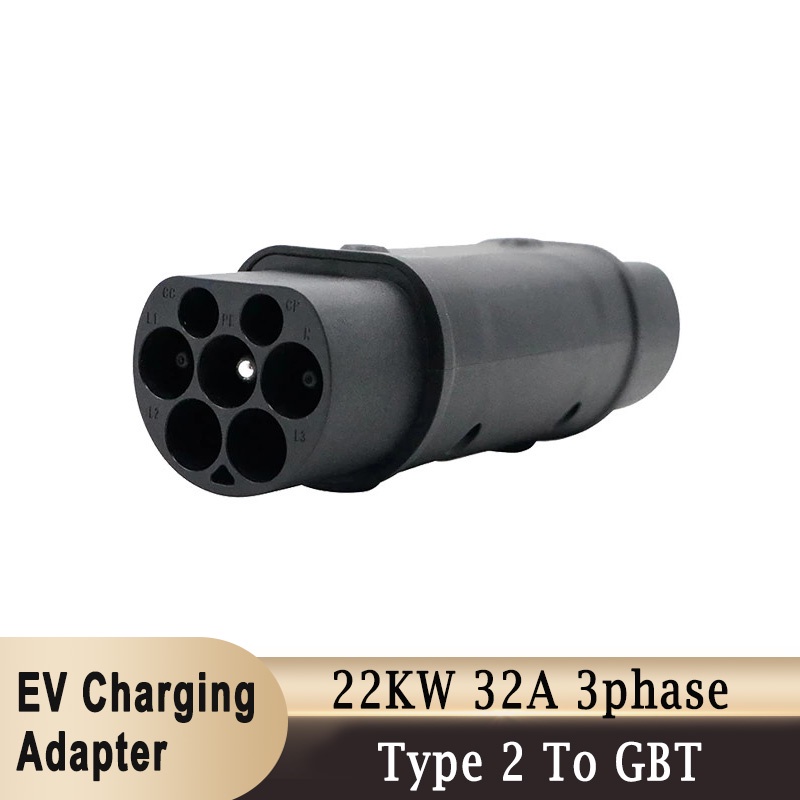 32A Type 2 To GBT EV Electric Vehicle Charging Adapter 1/3Phase 7.2/22KW IEC 62196 To GB/T EV ...