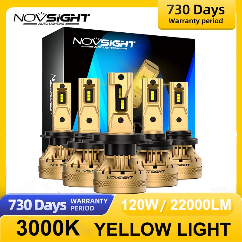 Novsight N37Y/F03Y Car H11 H4 H9005 H9006 LED Headlight Fog Light Bulb ...