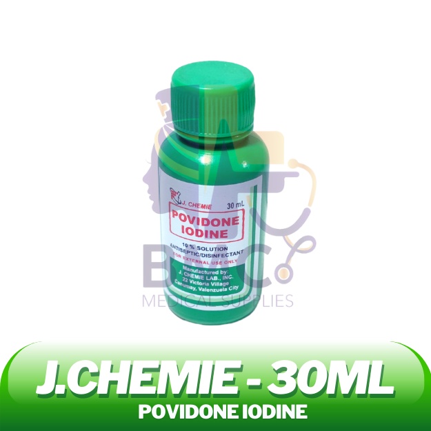 J. Chemie Povidone Iodine (15ml, 30ml, 60ml, and 120ml) | Shopee ...