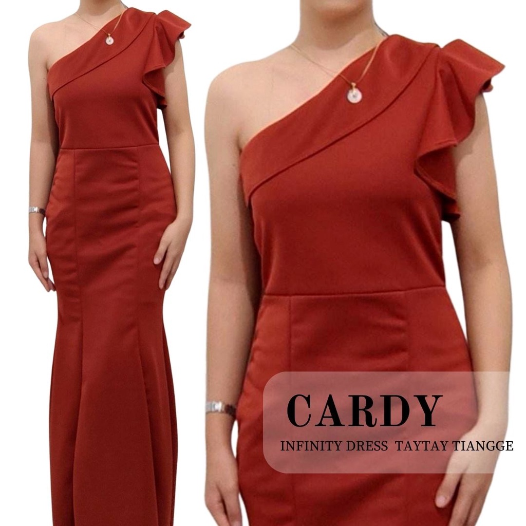 Cardy Dress Mermaid Skirt Bridesmaid Dress Taytay Supplier | Shopee ...