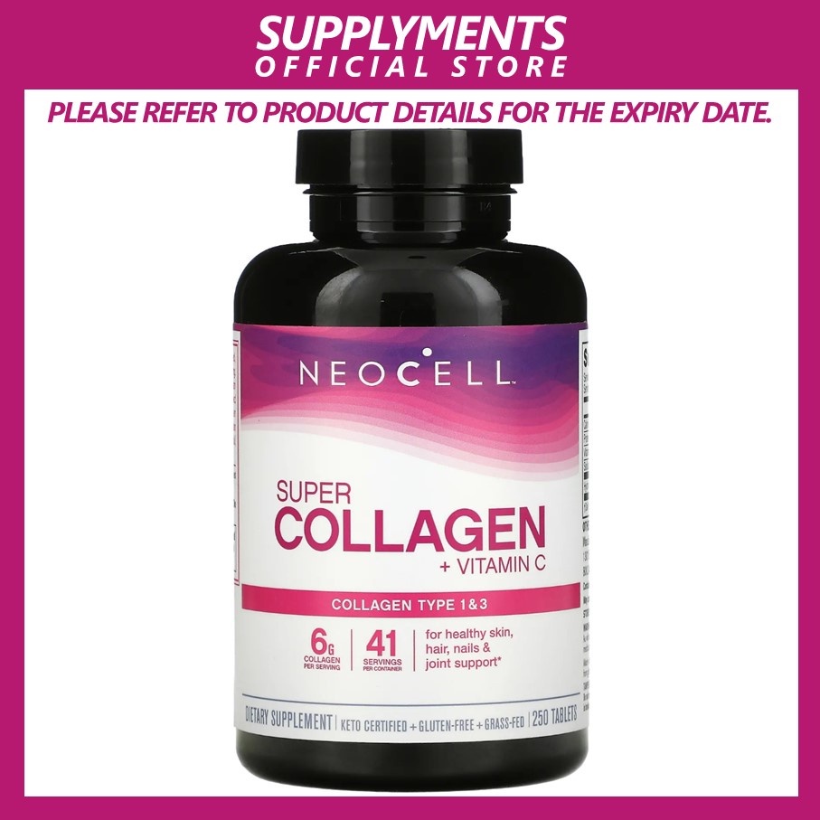 NeoCell Super Collagen Type 1 and 3 plus C 250 Tablets | Shopee Philippines