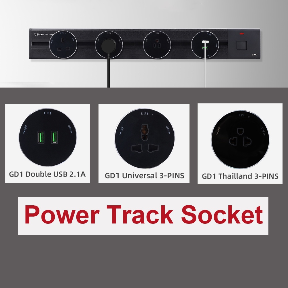 CNC Power Track Socket Gen for P1-Track Smart Home Appliances Universal ...