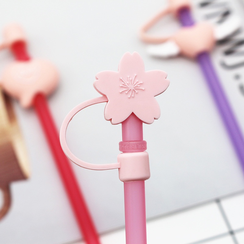 Dustproof Silicone Straws Cover Creative Cute Silicone Environmental ...