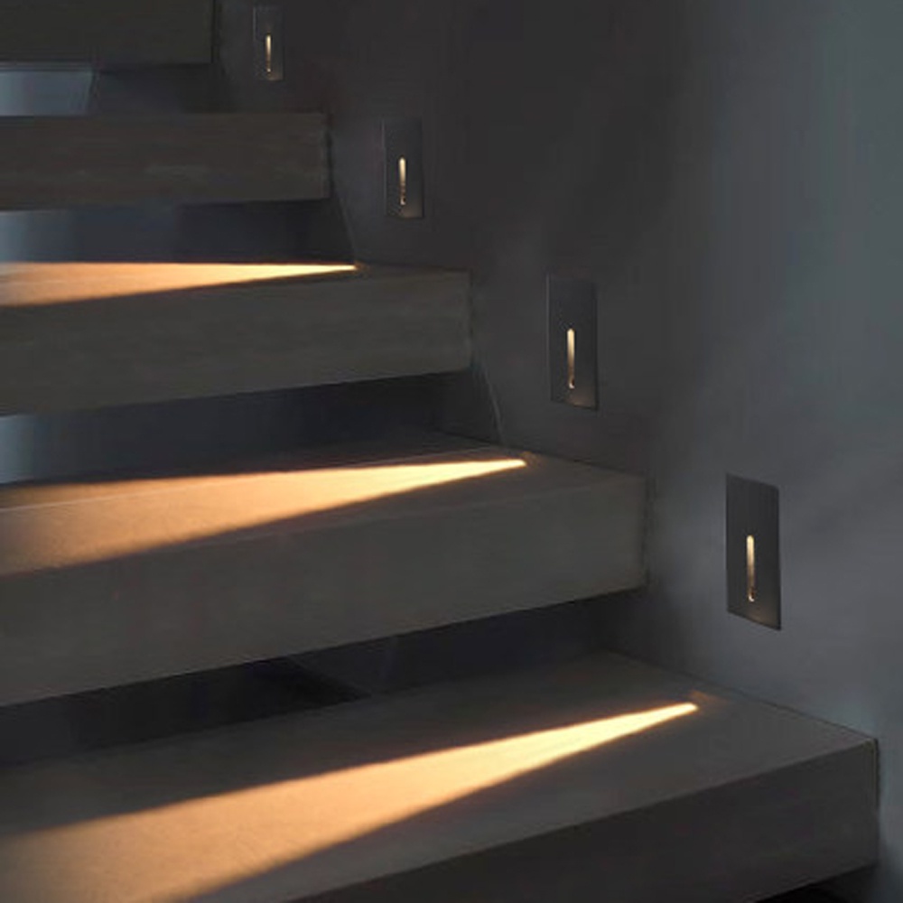 Indoor Wall Lamps Recessed Stairs Step Light 3W Indoor Aisle Staircase ...