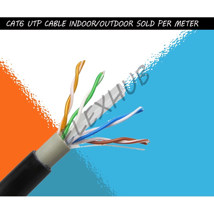 UTP Lan Cable Cat6 Cat6E Sold Per Meter | Shopee Philippines