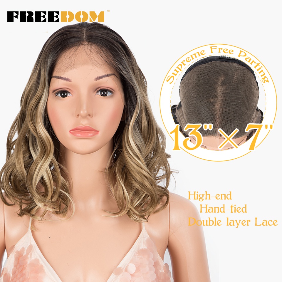 FREEDOM Synthetic Lace Front Wigs 13x7 Women's Wig 30inch Long Wavy ...