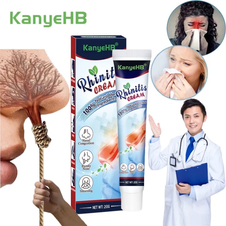 KanyeHB Allergic Rhinitis Cream Sinusitis Nasal Relief Spray Body Care ...