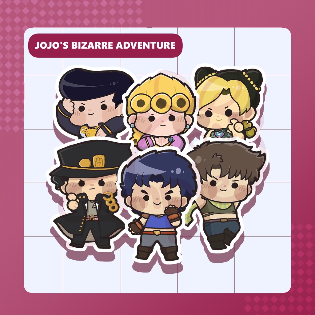 Jojo's Bizarre Adventure Vinyl Laminated Stickers┃nimica shop | Shopee ...