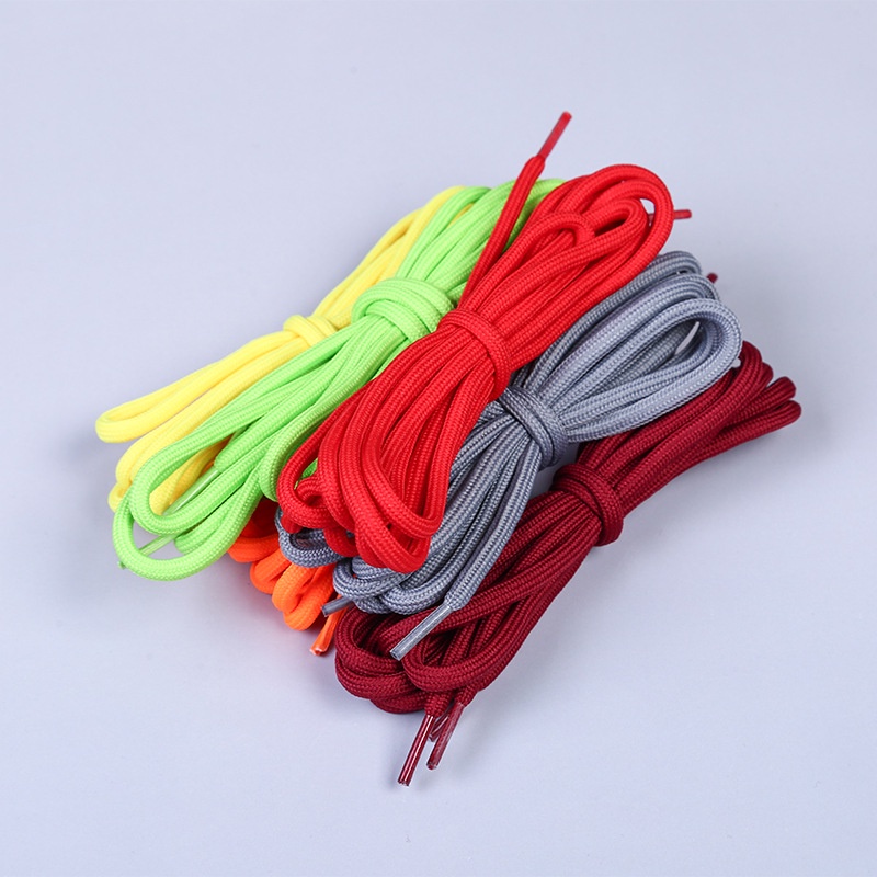 White shoelaces 120cm One Pair round polyester sports shoelaces ...