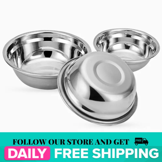 DEEP Stainless Steel Basin Mixing Baking Bowl Mixer Soup Basin -Canteen ...