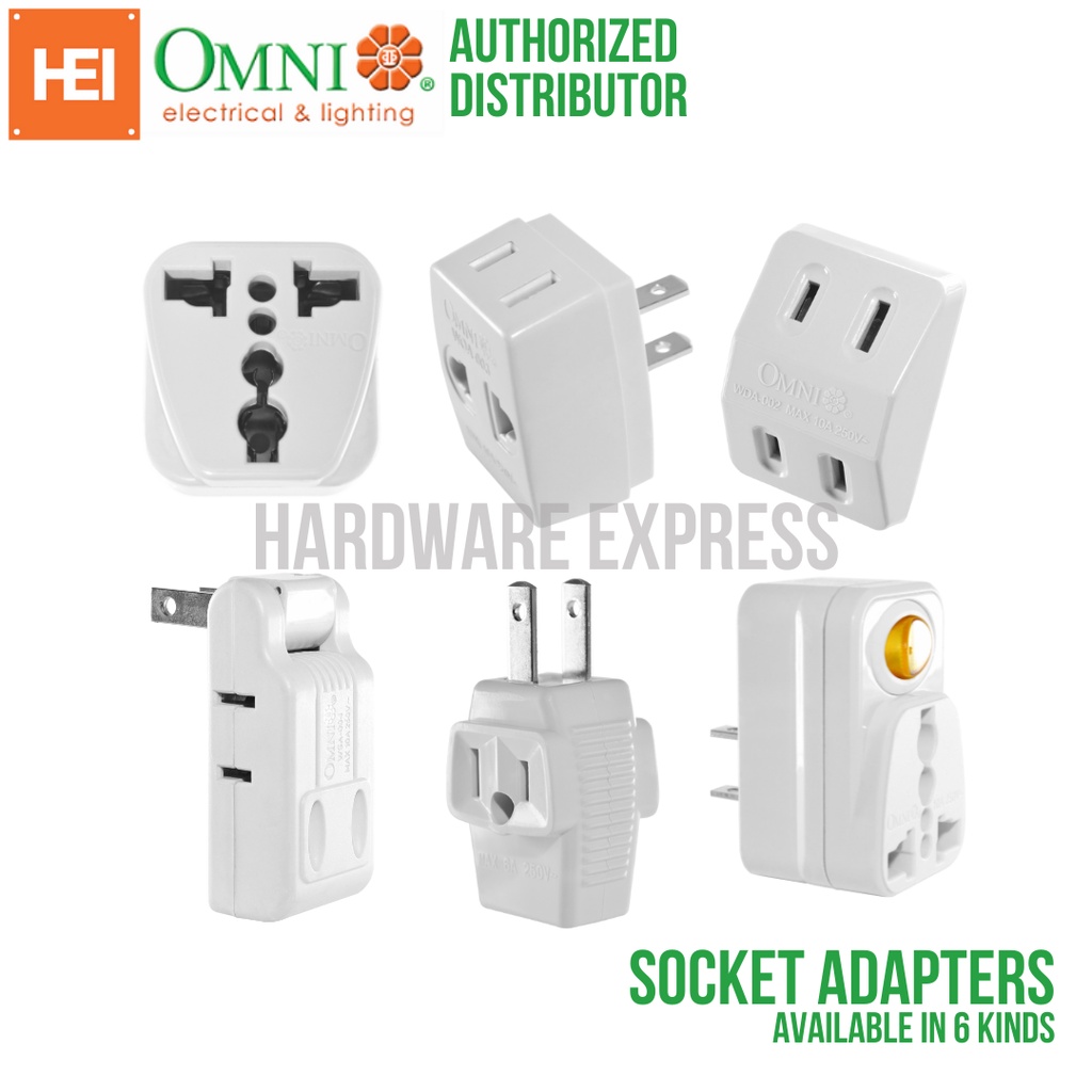 OMNI Universal Adapters, Travel Adapters, ALL MODELS | Shopee Philippines