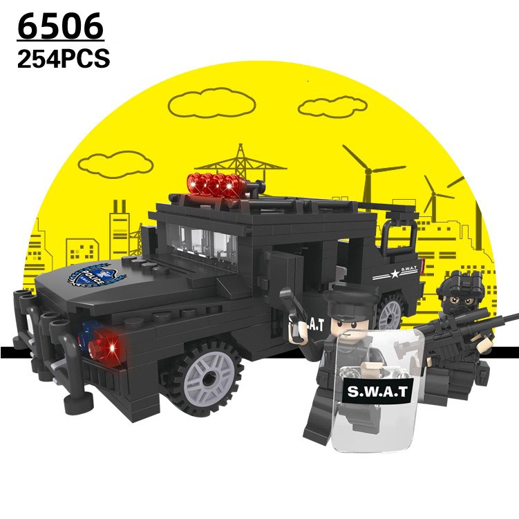 6506 POLICE SWAT BUILDING BLOCKS TOY COLLECTION 254 PCS | Shopee ...