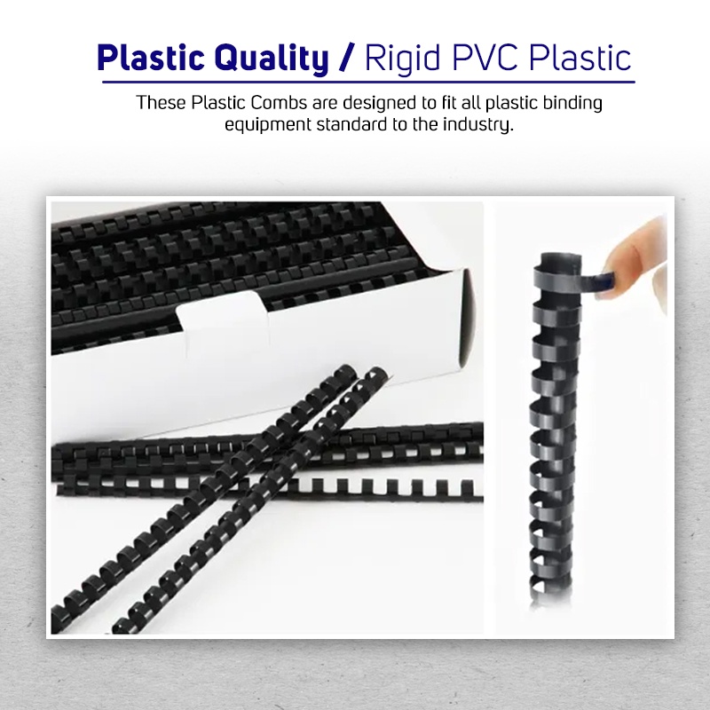 Plastic Ring Binding Black A4 Size Spring Binder 100 Pcs Per Pack ...