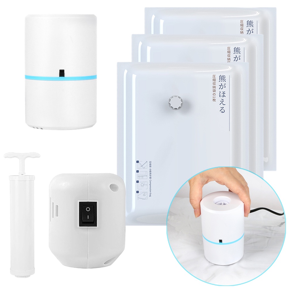Air Pump Compressed Bag Electric Pump Travel Vacuum Bag Pump Mini ...