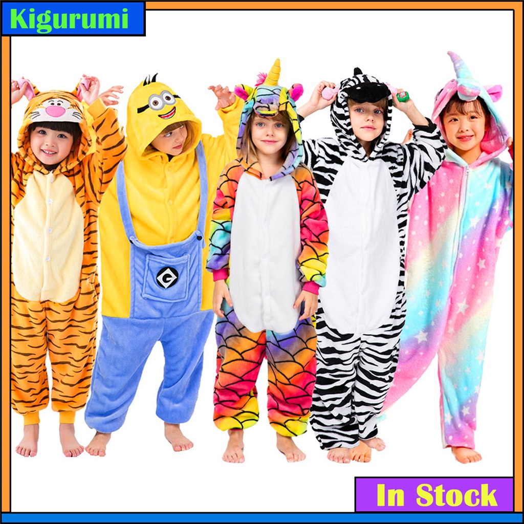 Stitch Pajamas Kids Minion Onesies Pajamas For Children Animal Cartoon ...