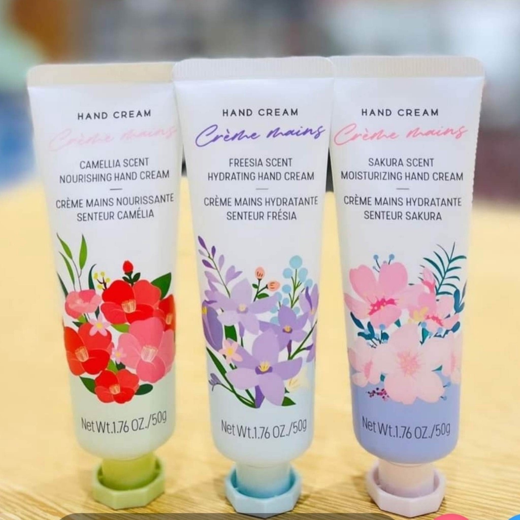 50G HAND CREAM SAKURA | FREESIA | CAMELLIA Moisturizing Hand Cream by ...