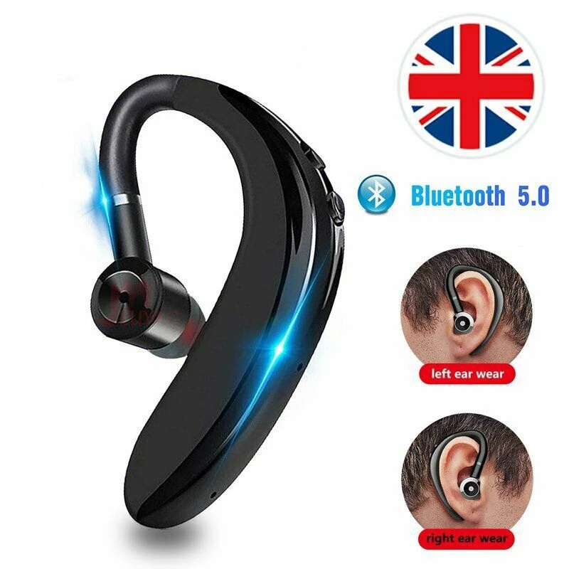 S109 Bluetooth Headset 5.0 Wireless Earphone Handsfree Business Driver ...