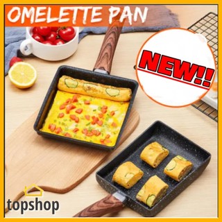 TOPSHOP Non-Stick Tamagoyaki Fry Pan Omelette Egg Pan Japanese ...