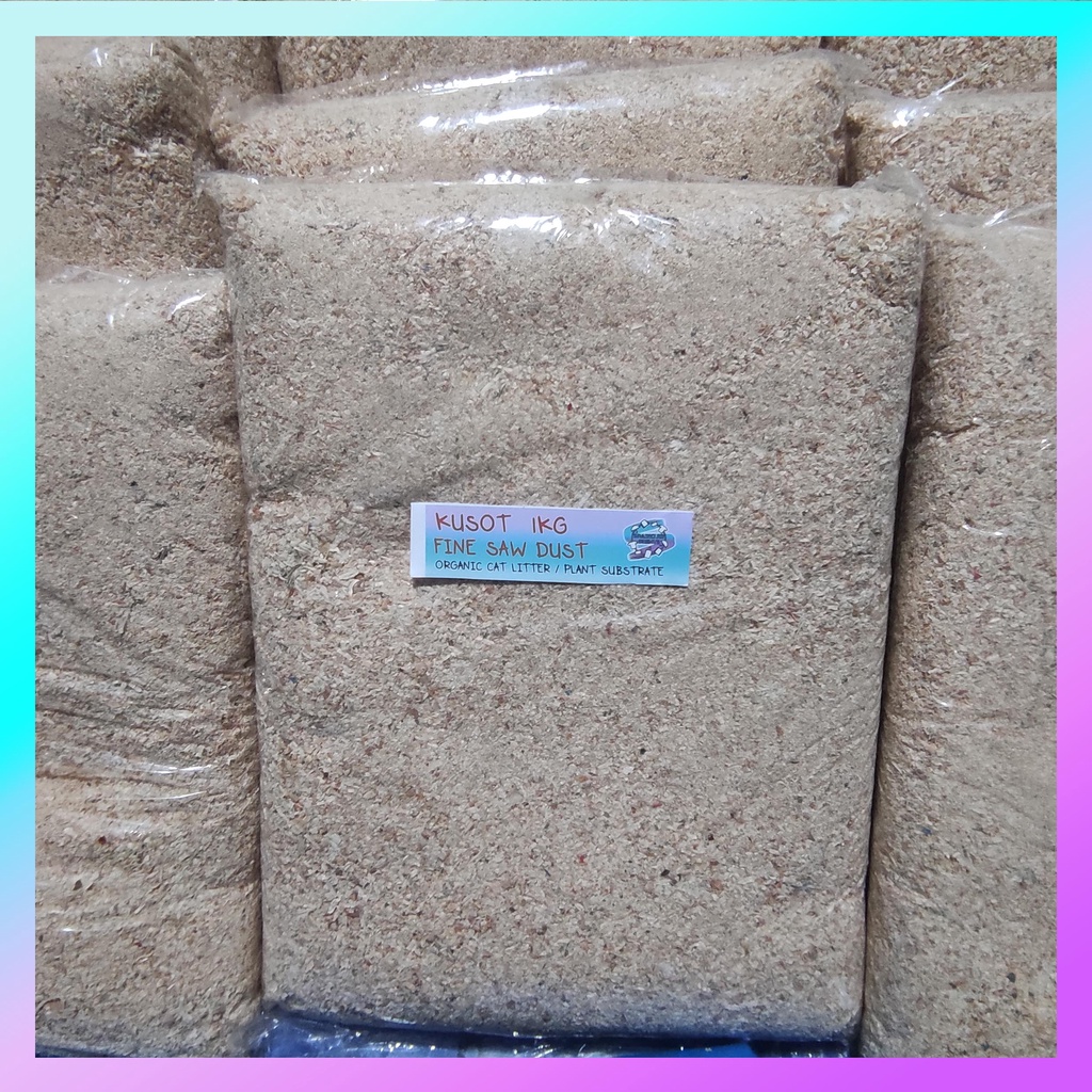 Fine Kusot Saw Dust 1 Kilo for Alternative for Cat Litter / Substrate ...