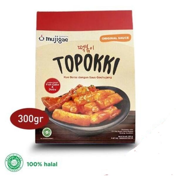 Topokki MUJIGAE 300GR Instant Korean TTEOKBOKKI HALAL TOKPOKI TOPOKI ...