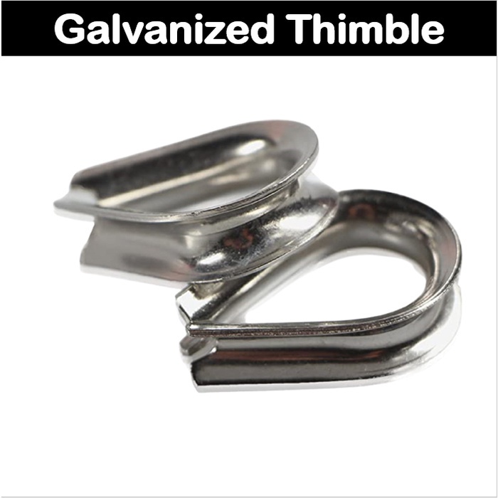 RTK 4mm-16mm per piece Galvanized Thimble Rigging Steel GI Triangular ...