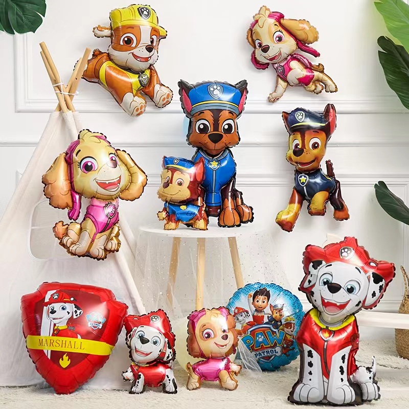 Paw Patrol Balloons Foil Balloon Mini Paw Patrol Toys Paw Patrol Party Needs Birthday Decor ...