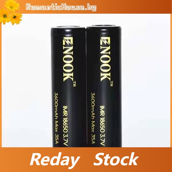 （1-6pcs ）Enook 18650 3600mAh 35A 3.7v Rechargeable battery lithium ion ...