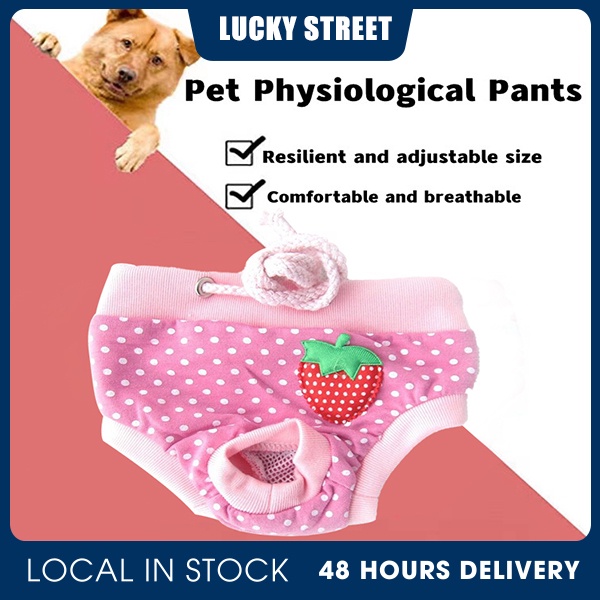 Dog Physiological Pants Sanitary Washable Female Dog Panties ...