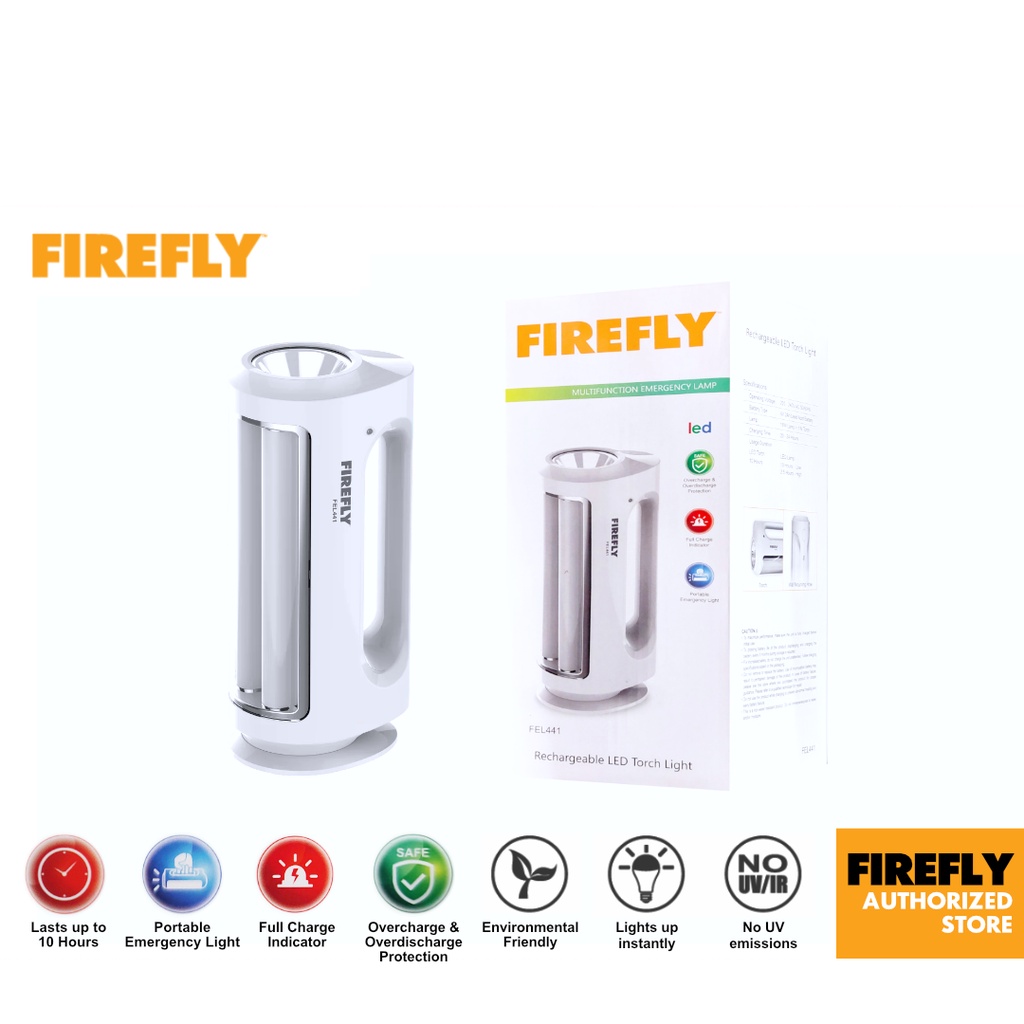 Firefly Rechargeable LED Torch Light FEL441 | Shopee Philippines