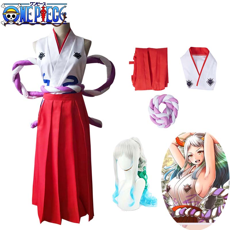 Anime One Piece Cosplay Costume Yamato Women Kimono Outfits Halloween ...