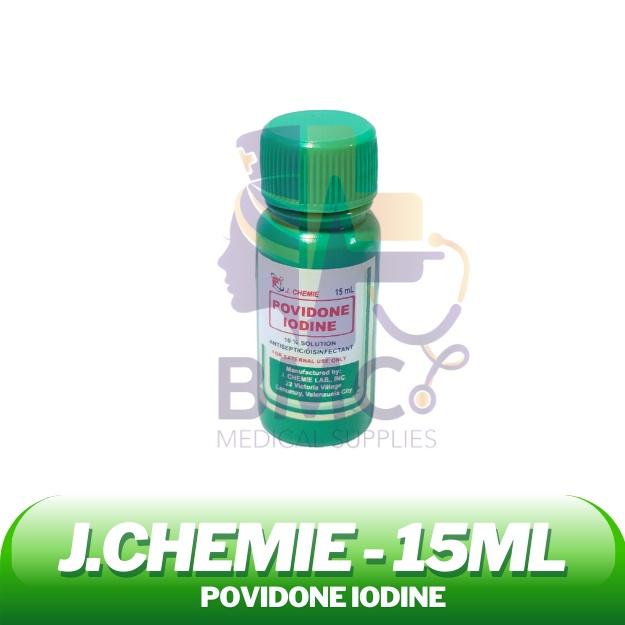 J. Chemie Povidone Iodine (15ml, 30ml, 60ml, and 120ml) | Shopee ...