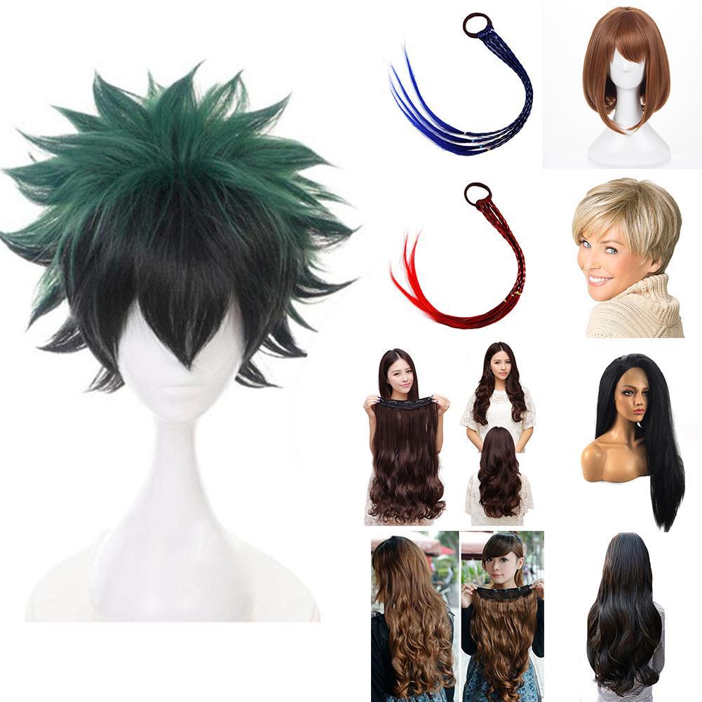 Seebee Cosplay Wig Anime My Hero Academia Deku Izuku Midoriya Wig Green ...
