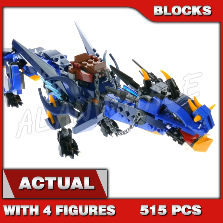 515pcs Ninjago Shinobi Stormbringer Lightning Dragon Hunter Swiping ...