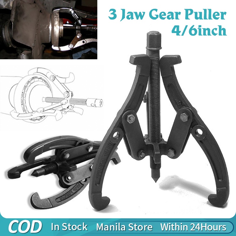 3-Jaw Gear Puller 4/6 inch Gear Removal Tool Kit,for Slide Gears ...