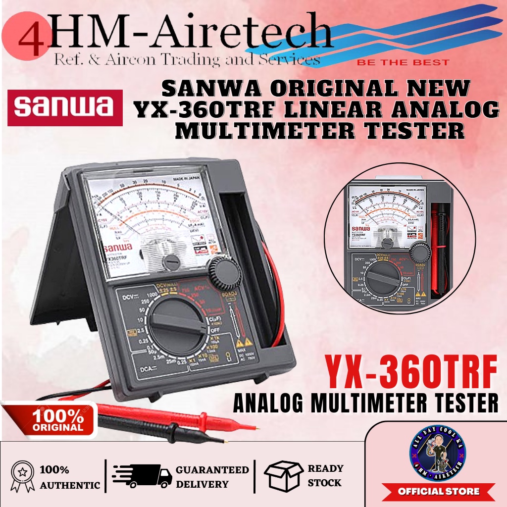 FOURHM YX360TRF Sanwa ORIGINAL Analog Multimeter Current, Resistance ...