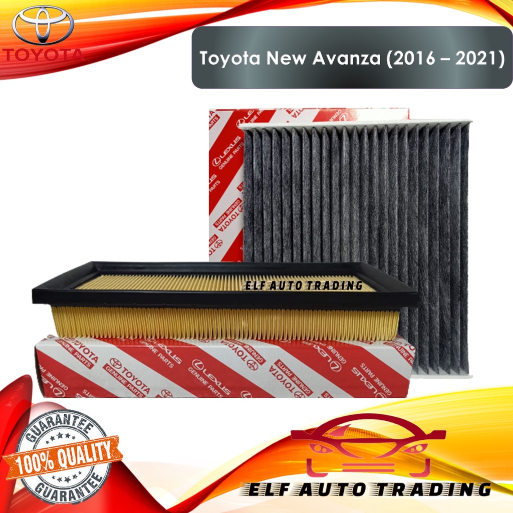 Combo Engine Air Filter and Charcoal Cabin Filter Toyota New Avanza ...