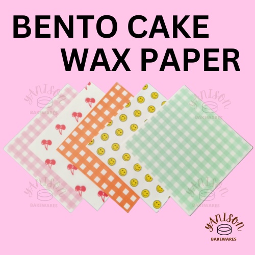 Bento Cake Wax Paper / Cake Wax Paper / Bento Cake Parchment Paper ...