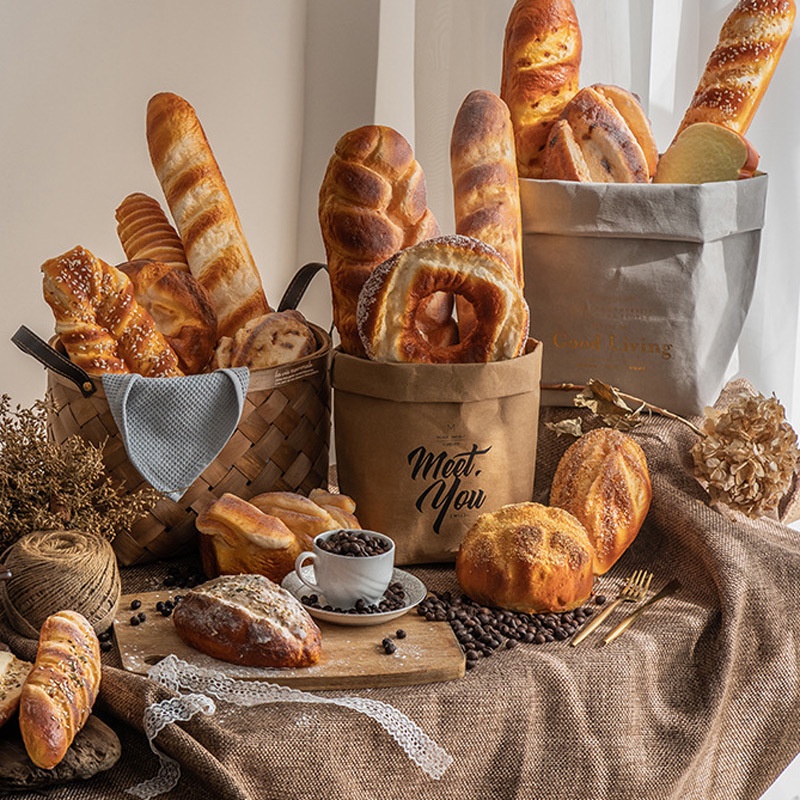 Replica Bread Model French Soft Fragrant Caramel Fake Bread Cake Food ...