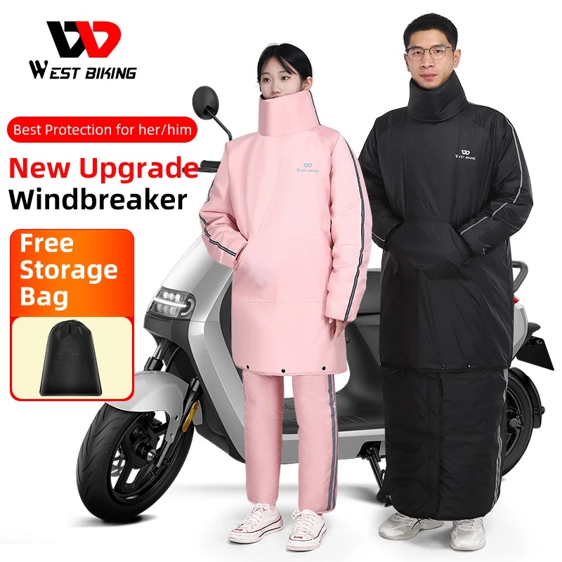 WEST BIKING Winter Windproof Cycling Equipment Motorcycle Electric ...