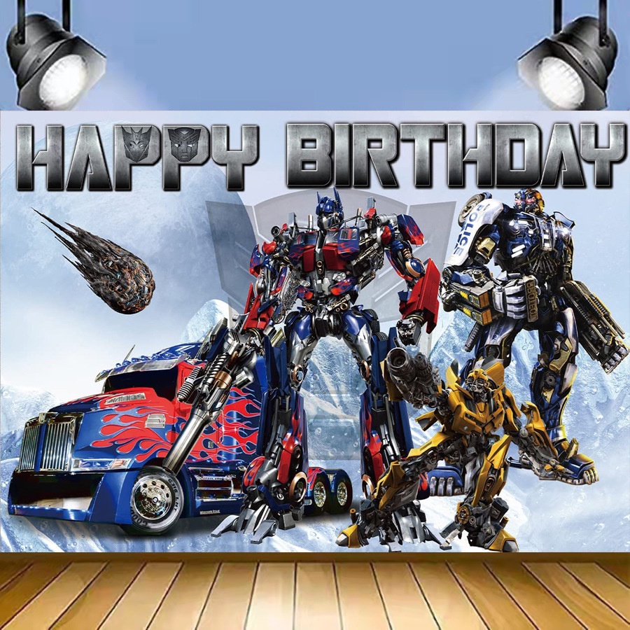 Transformers Birthday Party Backdrop Decoration 150x100cm Movie Photo ...
