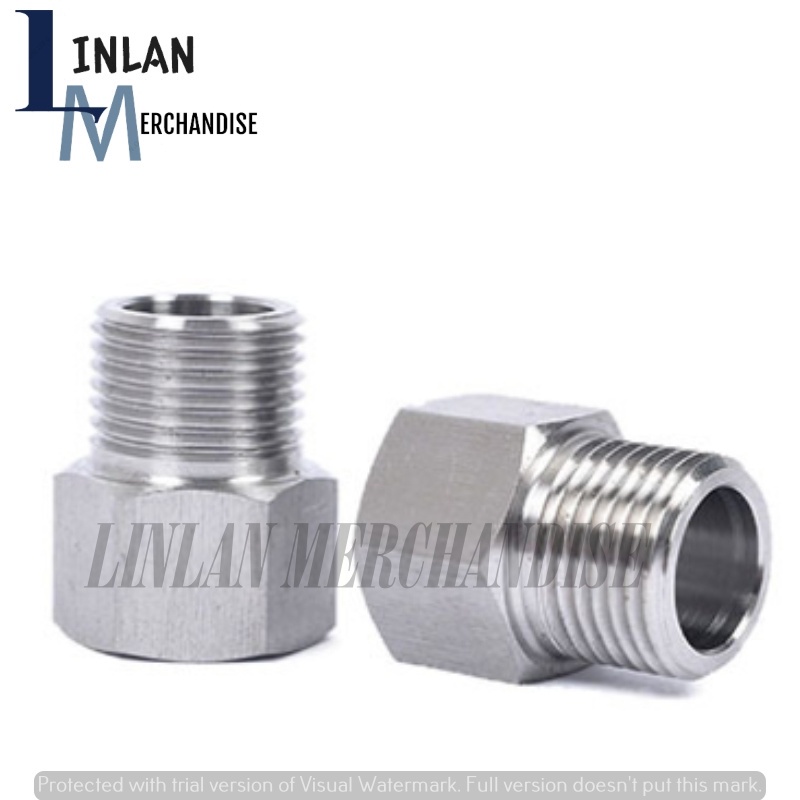 1 PC 1/2" BSP Female To Male Thread 304 Stainless Steel Socket Pipe ...