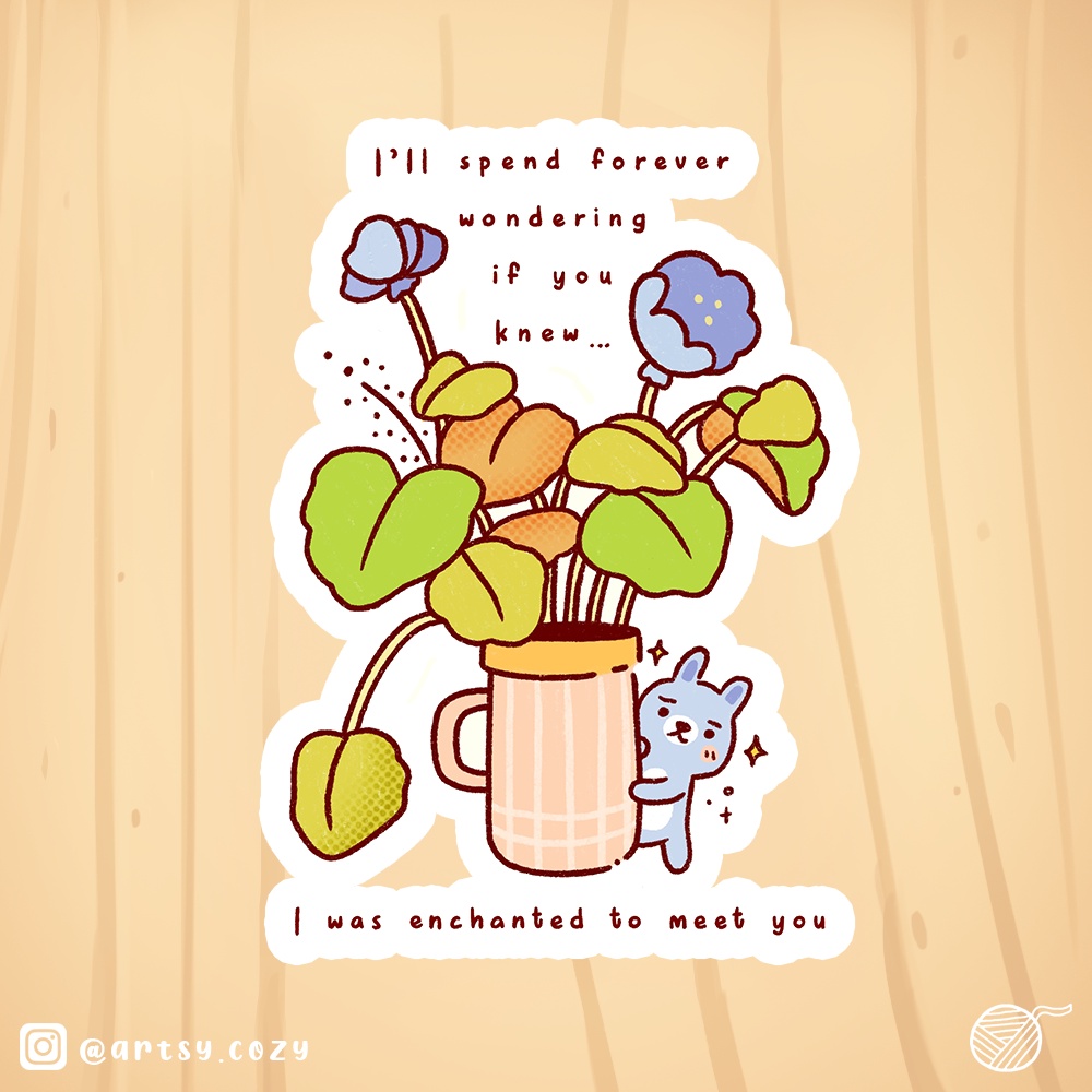 Enchanted Sticker- Laminated Vinyl Die-cut Stickers by Artsy Cozy ...