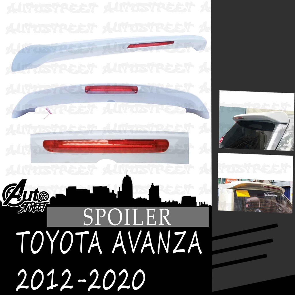 Toyota Avanza 2012-2020 Spoiler with Brake Light (Unpainted/No Paint ...