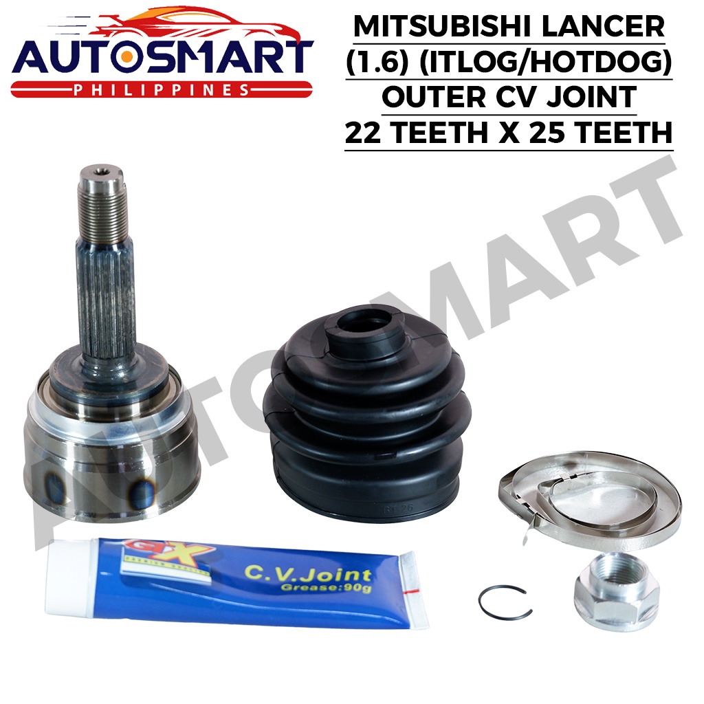 Mitsubishi Lancer 1993-2002 (1.6) (Itlog/Hotdog) Outer CV Joint (22T X ...