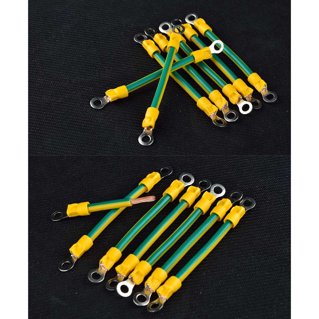 Professional Supply RISIN Ground Wire 6 Square Yellow Green Color ...