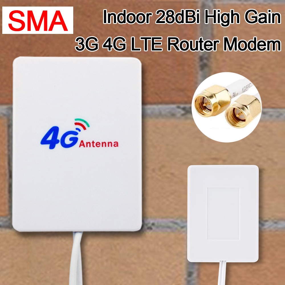 Indoor 28dBi High Gain 3G 4G LTE Router Modem Aerial External Antenna ...