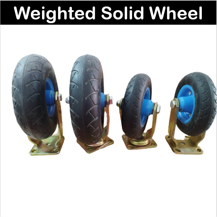 RTK Heavy Duty Steel Body Rubber Wheel/Push cart steel body | Shopee ...