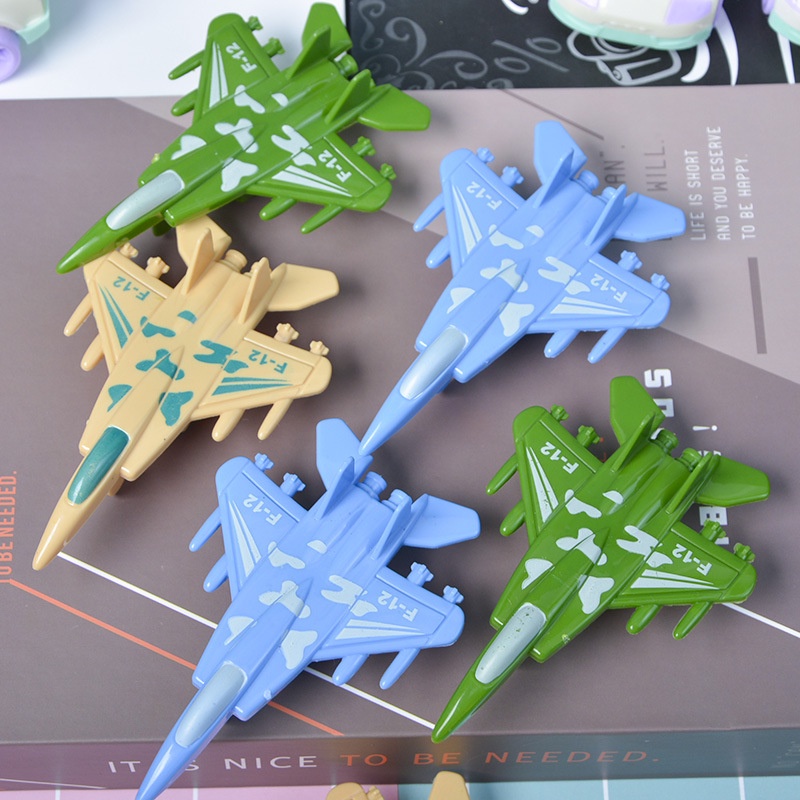 【Ready Stock】Pull Back Mini Airplane Scale F12 Camouflage Combat ...